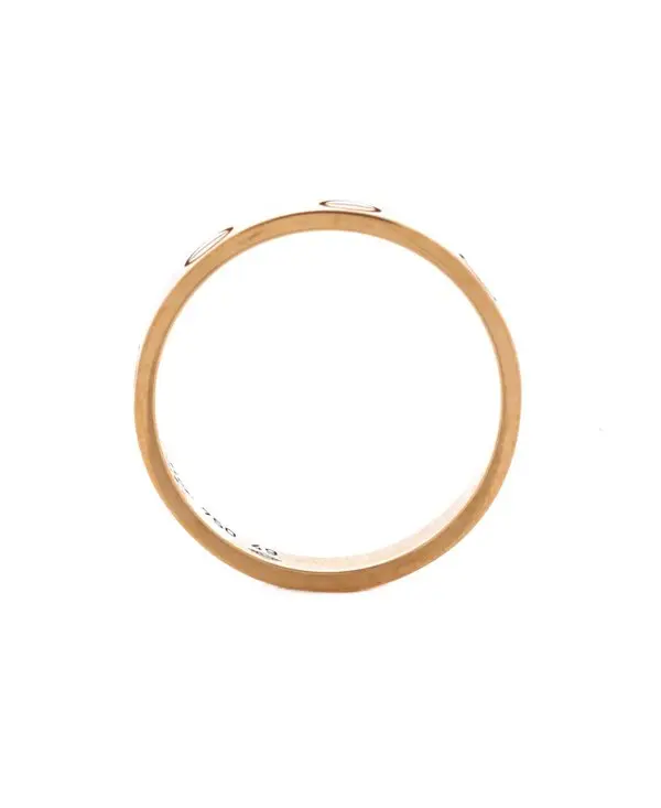 CARTIER Love Wedding Band Ring 18k Rose Gold