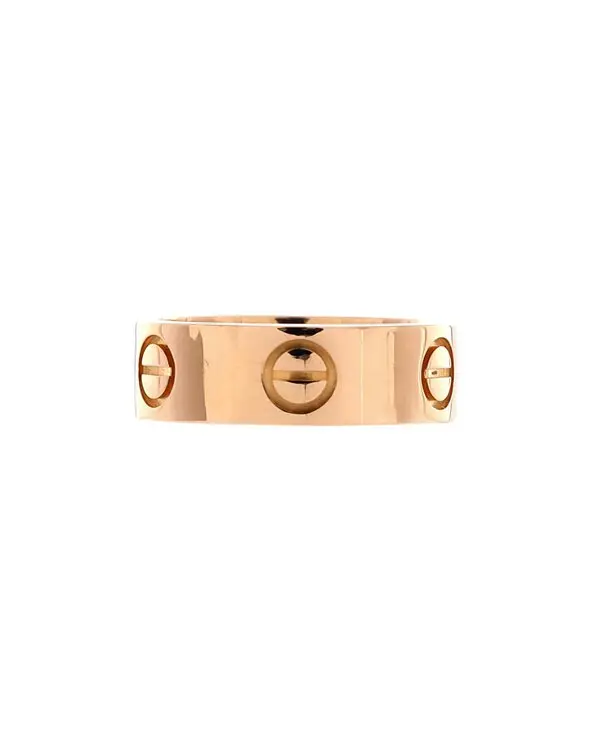CARTIER Love Band Ring 18k Rose Gold