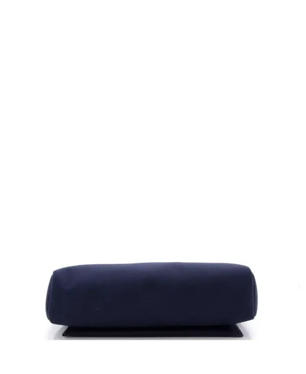 Hermès 39 Herbag Zip Leather And Toile - Blue