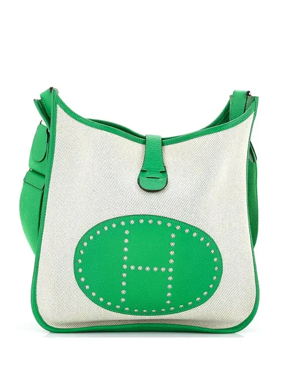Hermès Gm Evelyne Bag Gen Iii Toile And Leather