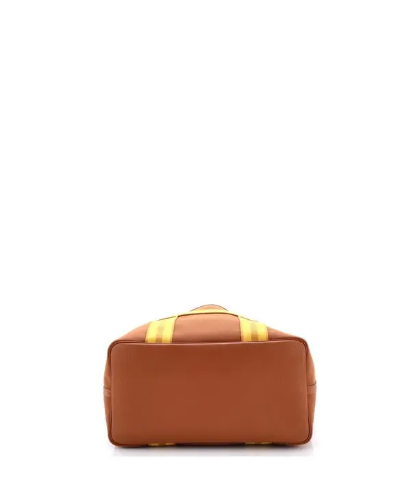 Hermès Pursangle Tote Canvas With Leather - Brown