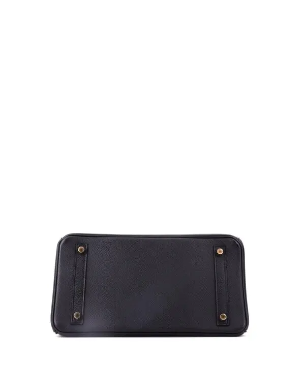 Hermès Birkin 30 Handbag Black Epsom With Gold Hardware - Noir