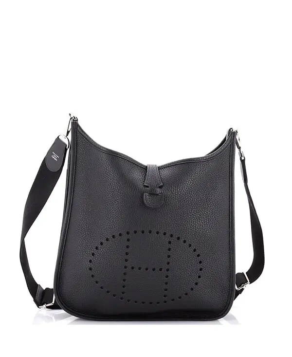 Hermès Pm Evelyne Bag Gen Iii Clemence - Black