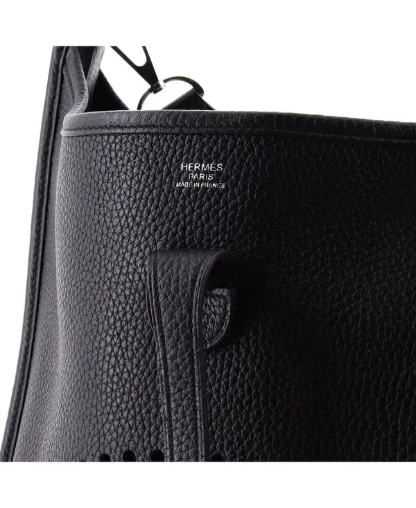 Hermès Pm Evelyne Bag Gen Iii Clemence - Black