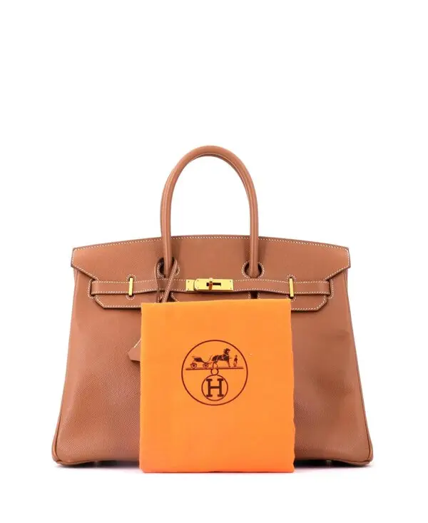 Hermès Birkin 35 Handbag Brown Courchevel With Hardware