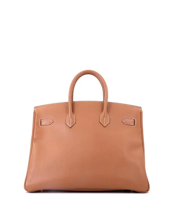 Hermès Birkin 35 Handbag Brown Courchevel With Hardware