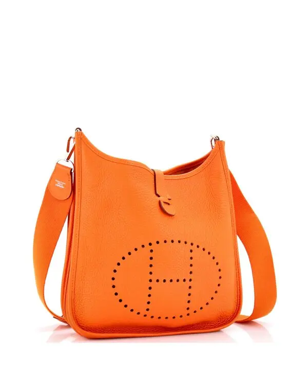 Hermès Pm Evelyne Bag Gen Iii Clemence - Orange