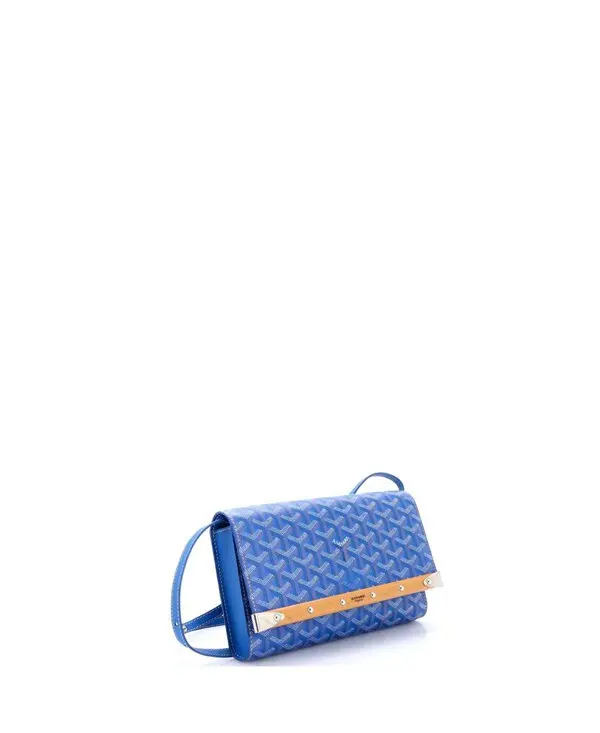 Goyard Pm Monte Carlo Clutch With Strap Coated Canvas