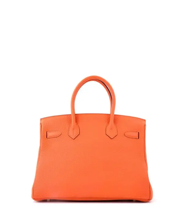 Hermès Birkin 30 Handbag Orange Togo With Gold Hardware - Orange H