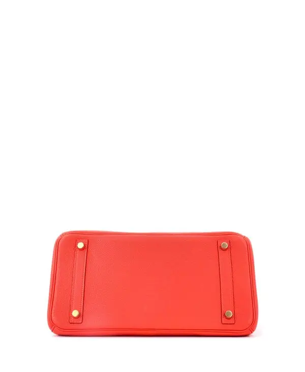 Hermès Birkin 30 Handbag Orange Togo With Gold Hardware - Capucine