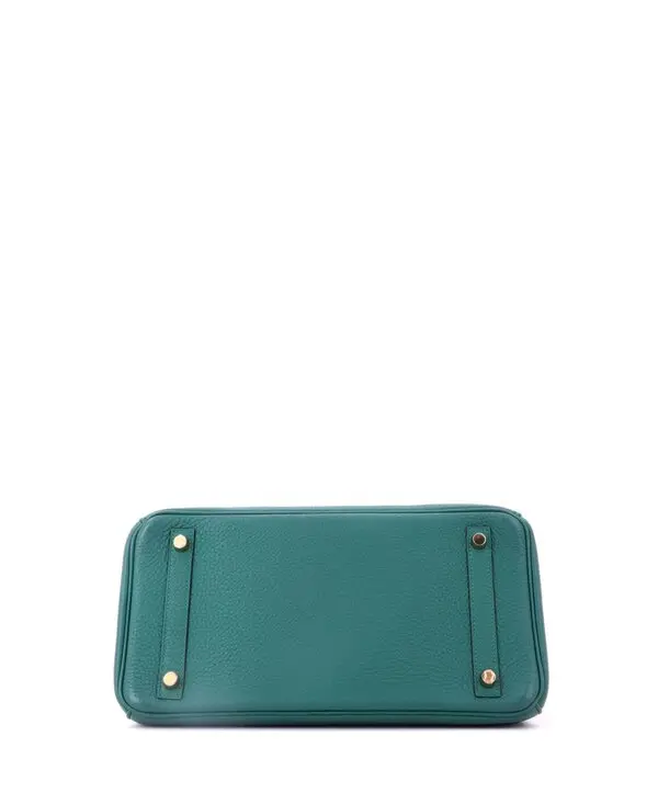 Hermès Birkin 30 Handbag Green Togo With Gold Hardware - Malachite