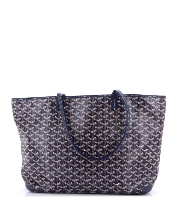 Goyard Mm Artois Tote Coated Canvas - Blue