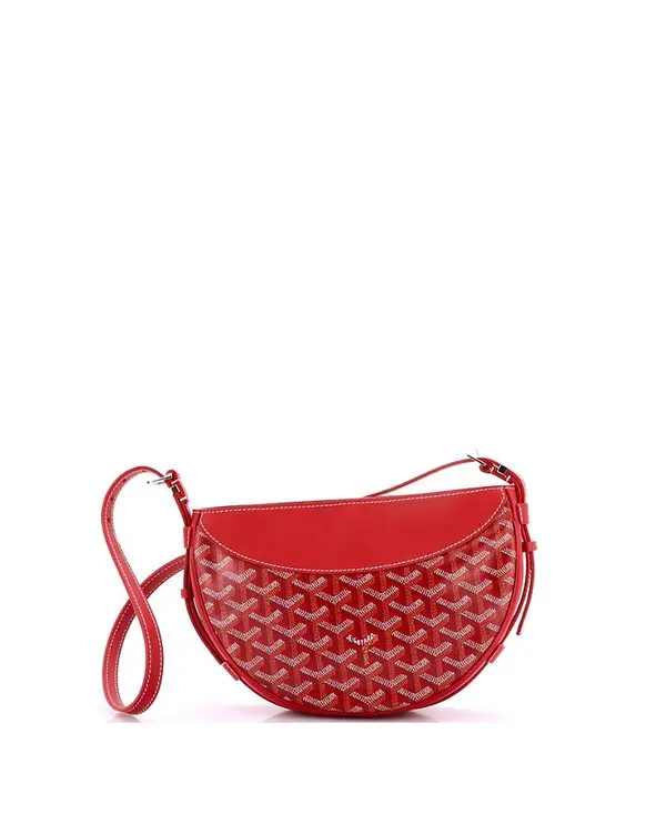 Goyard Hirondelle Shoulder Bag Coated Canvas And Leather