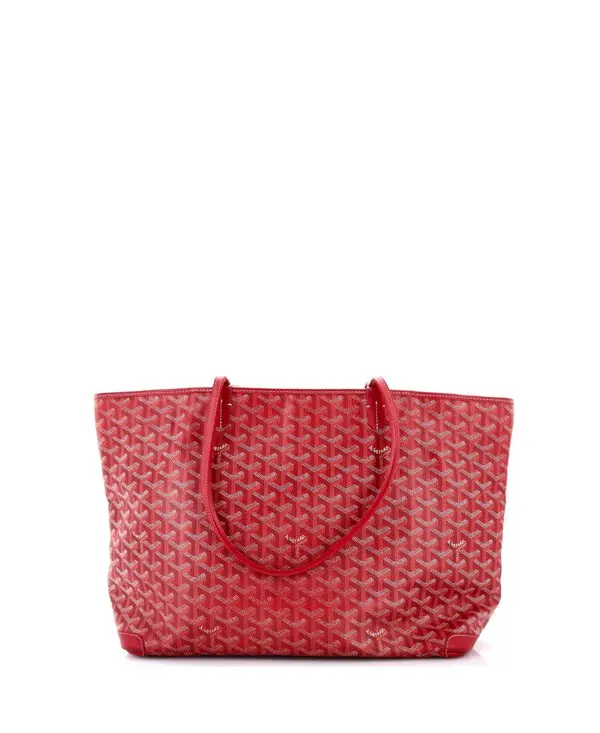 Goyard Mm Artois Tote Coated Canvas - Red