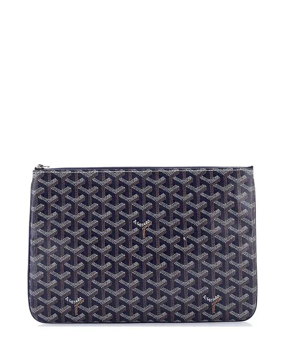 Goyard Mm Senat Zip Pouch Coated Canvas