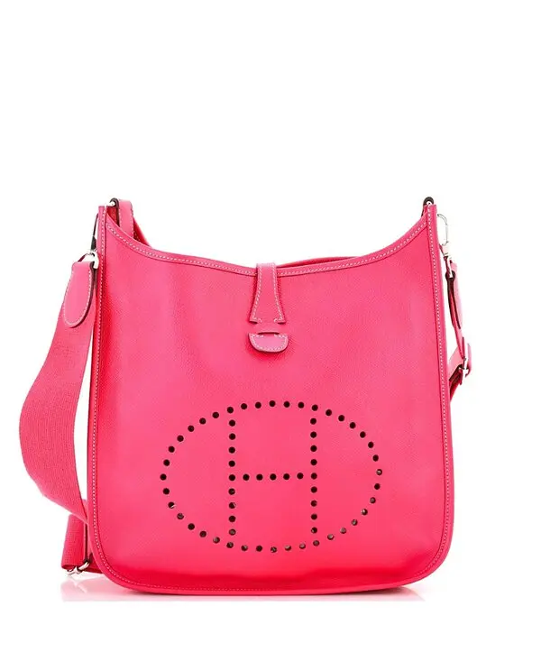 Hermès Pm Evelyne Bag Gen Iii Epsom - Pink