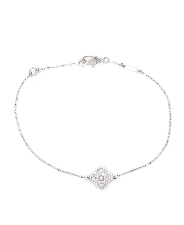VAN CLEEF & ARPELS Sweet Alhambra Bracelet 18k Gold And Diamonds - White