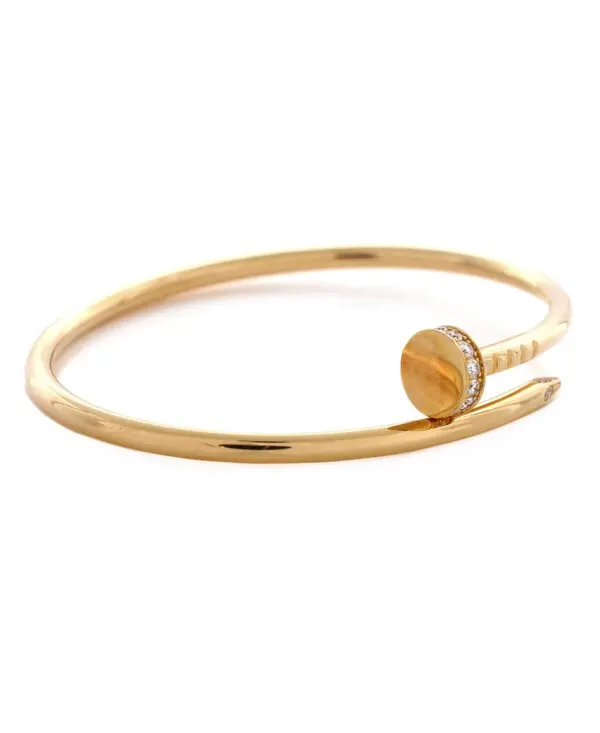 CARTIER Small Juste Un Clou Bracelet 18k With Diamonds