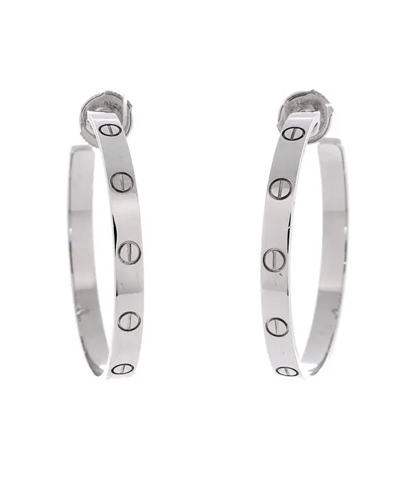 CARTIER Large Love Hoop Earrings 18k Gold