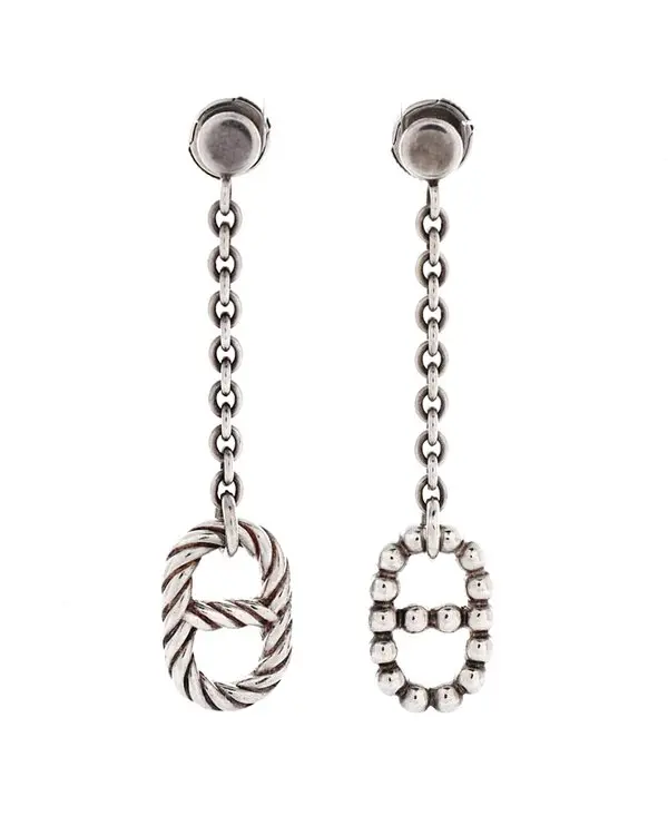 Hermès Chaine D'ancre Alea Ii Dangle Earrings - Sterling Silver