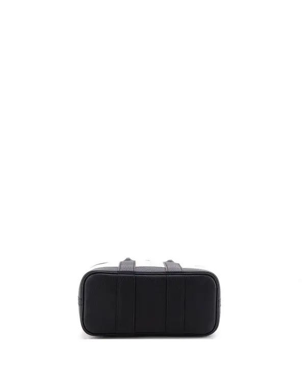 Hermès Neo Garden 23 Canvas & Leather Logo Engraved Hardware Tote - Black