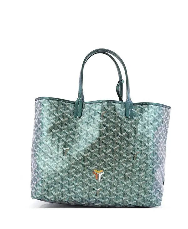 Goyard Pm Saint Louis Tote Iridescent Coated Canvas - Green