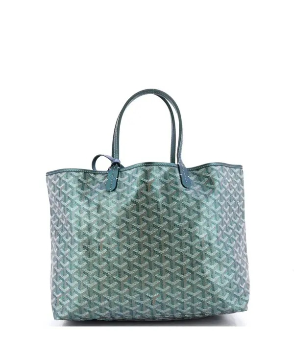 Goyard Pm Saint Louis Tote Iridescent Coated Canvas - Green
