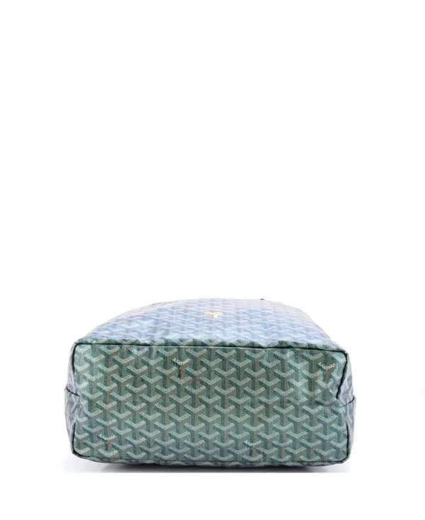 Goyard Pm Saint Louis Tote Iridescent Coated Canvas - Green