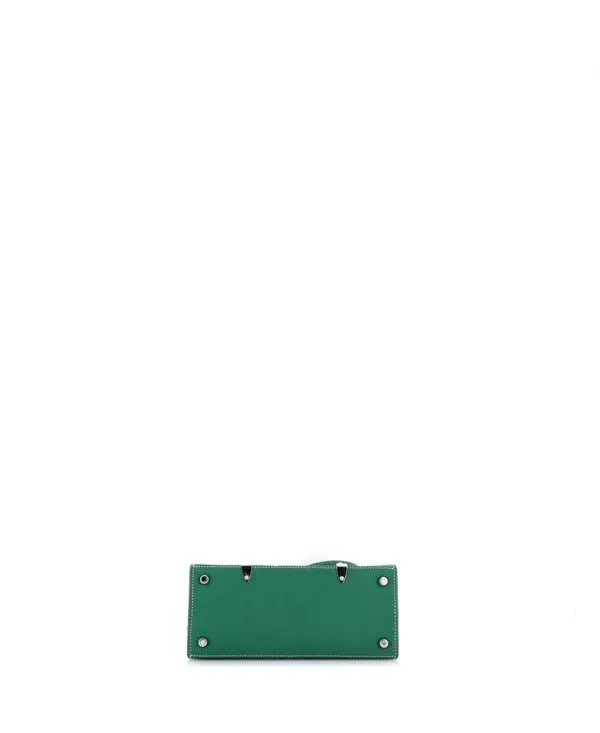Goyard Structured Saigon Top Handle Bag Coated Canvas With Leather - Green
