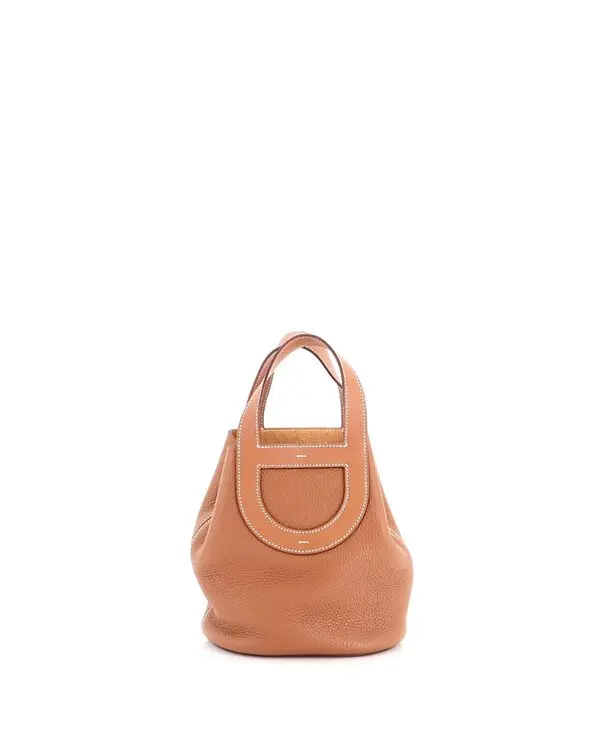 Hermès In-the-loop Clemence With Swift Top Handle Bag - Brown