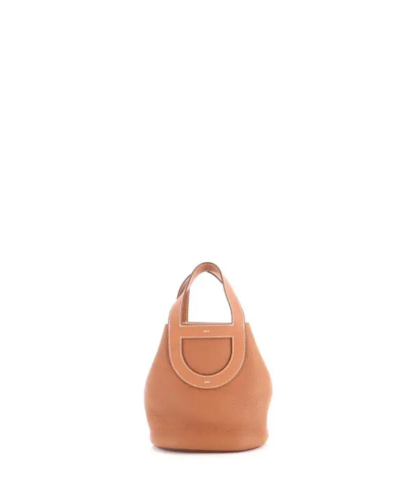 Hermès In-the-loop Clemence With Swift Top Handle Bag - Brown