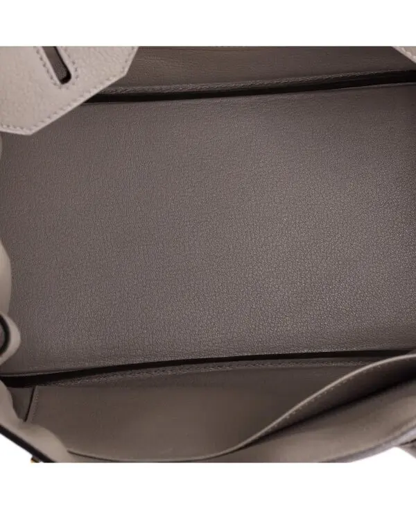 Hermès Birkin 30 Novillo Leather Handbag - Gris Asphalte