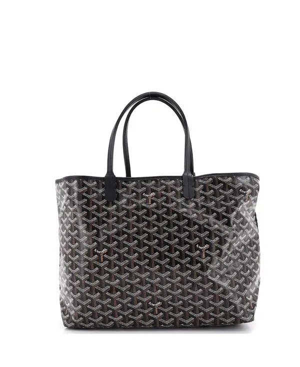 Goyard Pm Saint Louis Tote Coated Canvas - Black