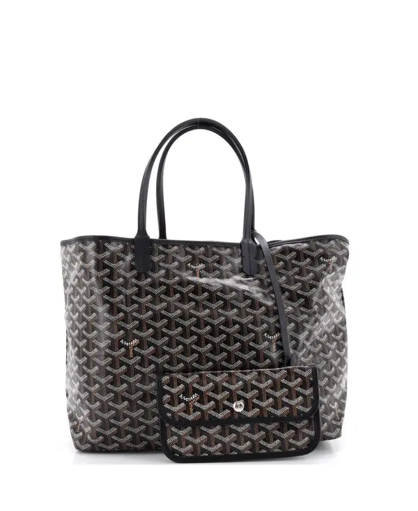 Goyard Pm Saint Louis Tote Coated Canvas - Black