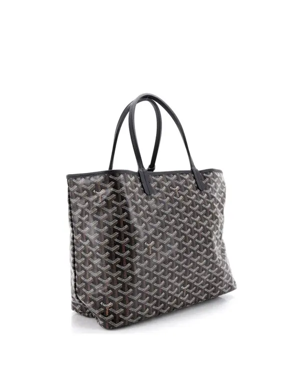 Goyard Pm Saint Louis Tote Coated Canvas - Black