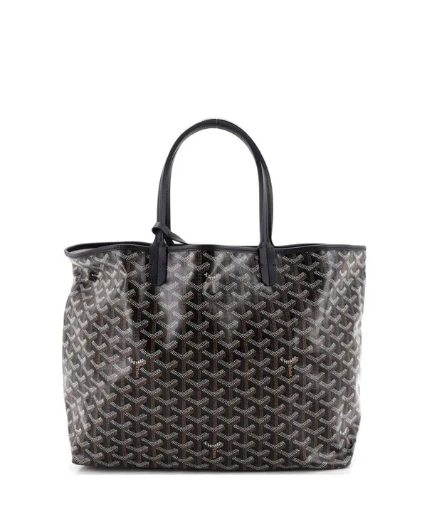 Goyard Pm Saint Louis Tote Coated Canvas - Black