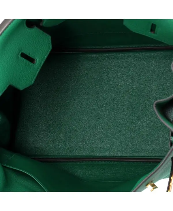 Hermès Birkin 30 Togo Leather Tote - Vert Vertigo