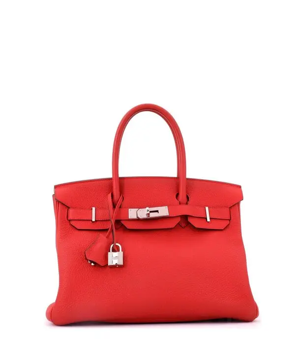 Hermès Birkin 30 Togo Leather Handbag - Geranium