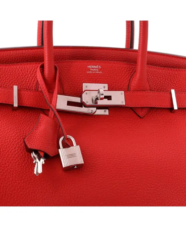 Hermès Birkin 30 Togo Leather Handbag - Geranium