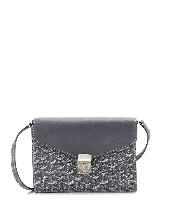 Goyard Chypre Wallet On Strap Coated Canvas With Leather