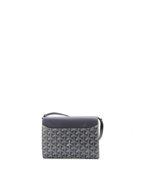 Goyard Chypre Wallet On Strap Coated Canvas With Leather