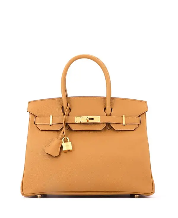 Hermès Birkin 30 Handbag Brown Epsom With Gold Hardware - Sesame
