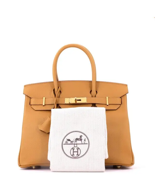 Hermès Birkin 30 Handbag Brown Epsom With Gold Hardware