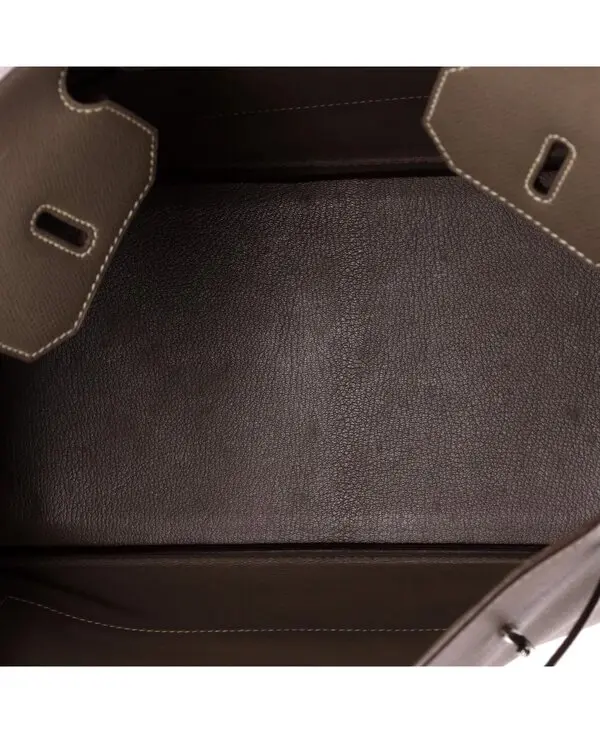 Hermès Hac 36 Epsom Leather Top Handle Tote - Etoupe