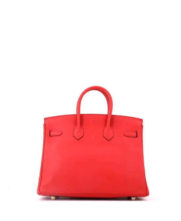 Hermès Birkin 25 Swift Leather & Gold Tone Hardware Satchel