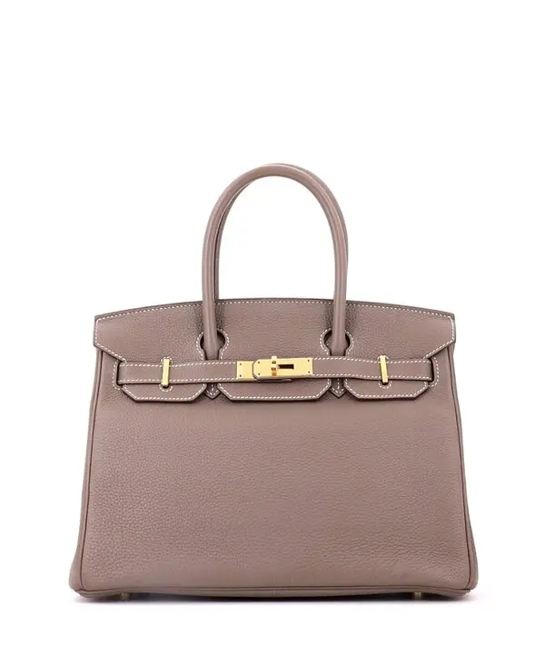 Hermès Birkin 30 Togo Leather Satchel - Etoupe