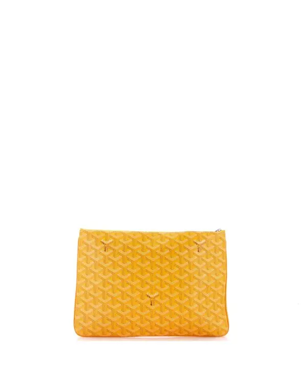 Goyard Mm Senat Zip Pouch Coated Canvas