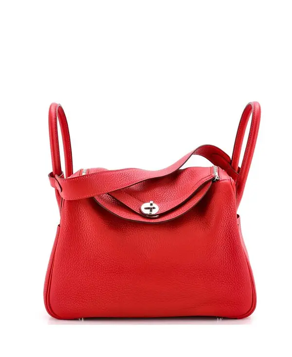 Hermès 30 Lindy Bag Clemence - Red