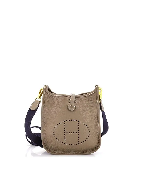 Hermès Tpm Evelyne Bag Gen Iii Clemence - Gray