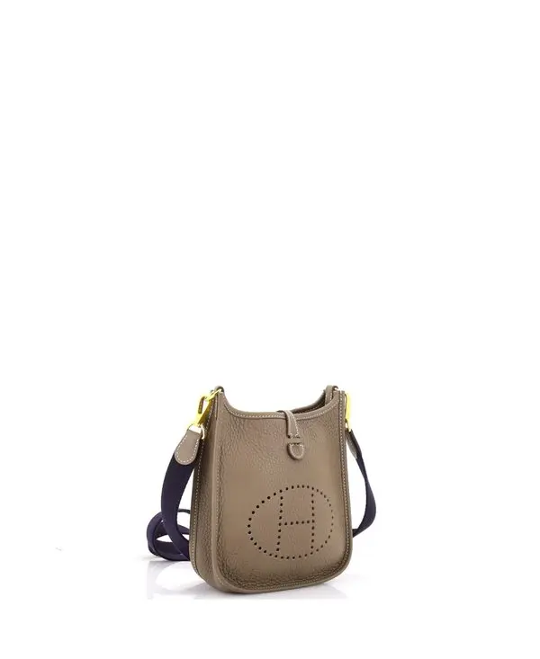 Hermès Tpm Evelyne Bag Gen Iii Clemence - Gray